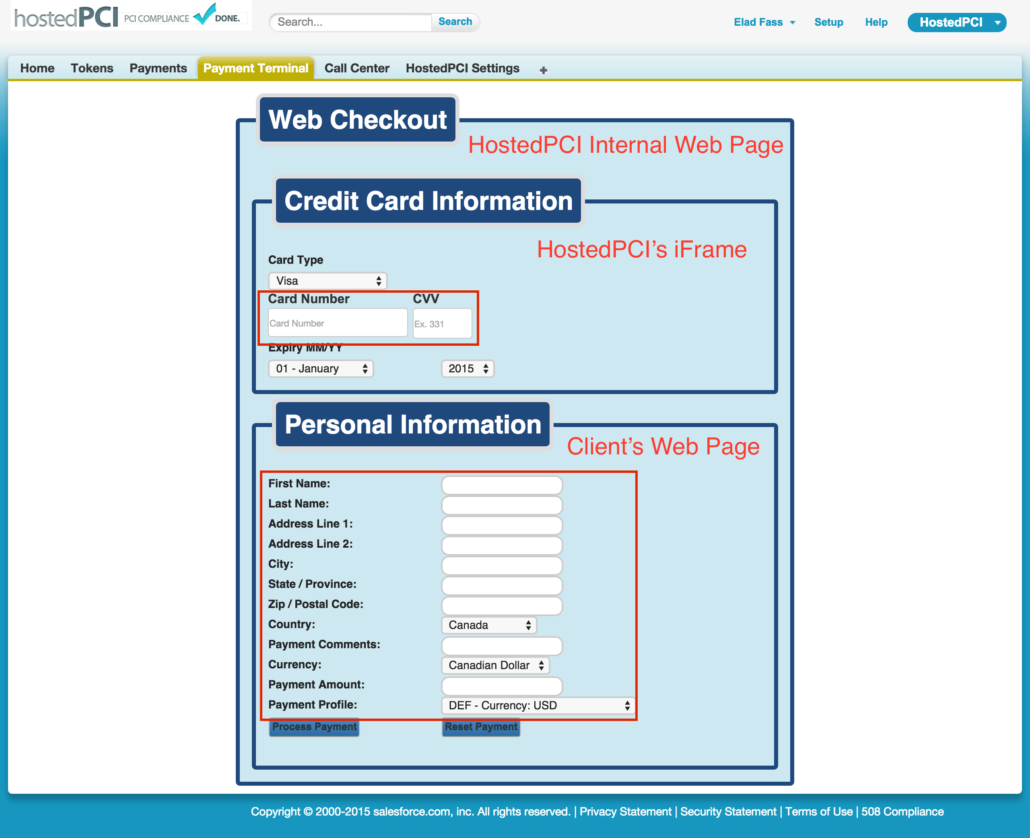 Salesforce PCI Compliance - Hosted PCI